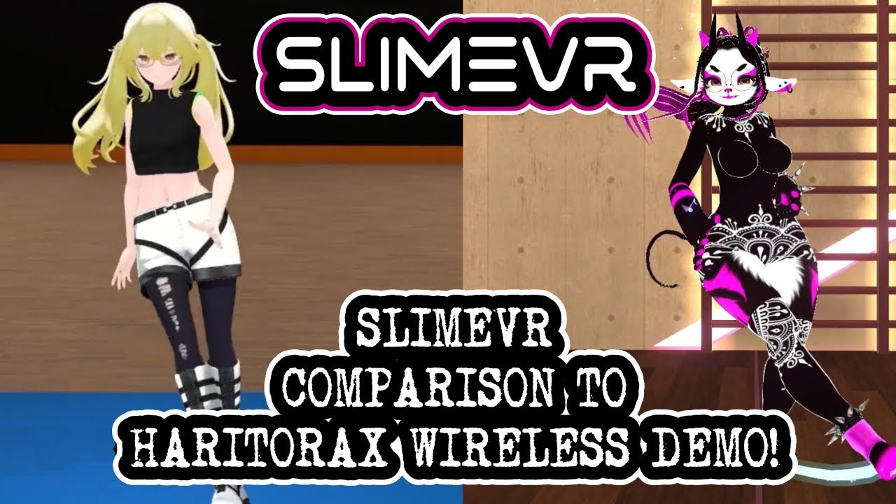 SlimeVR Comparison to HaritoraX Wireless Demo! [6 DIY SlimeVR Trackers] - YouTube