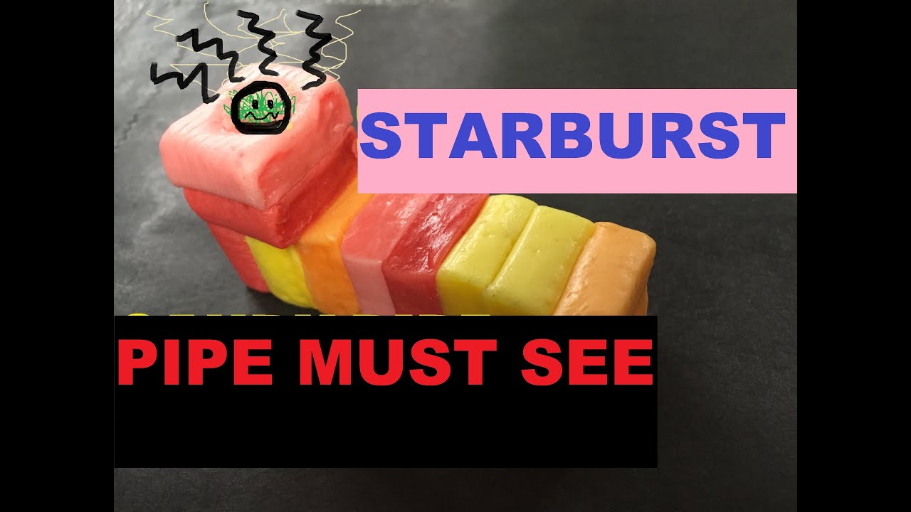 Starburst Candy Pipe - YouTube