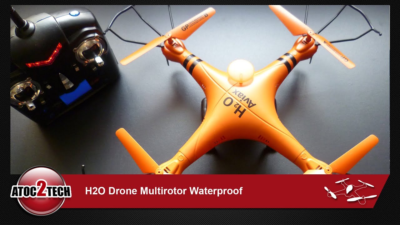H2O drone multirotor waterproof V2 - YouTube