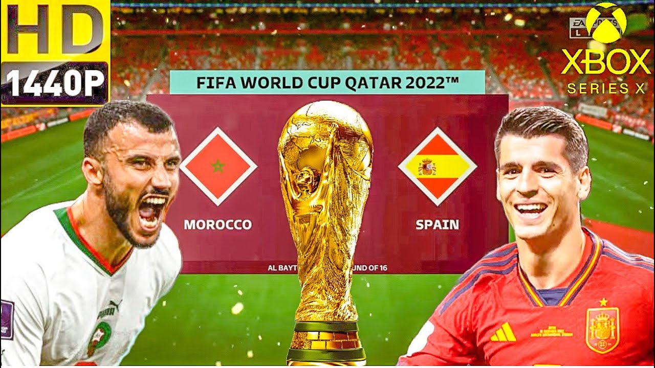 FIFA 23 - Morocco vs Spain - Last 16 - World Cup 2022 - Xbox Series X ...