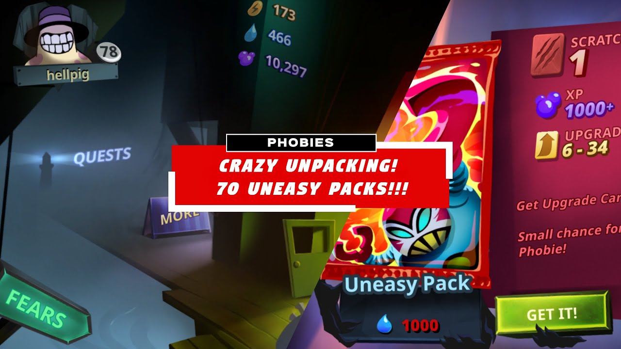 Phobies | Hellpig: Crazy Unpacking! 70 Uneasy Packs!!! - YouTube