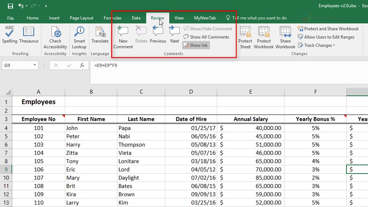 4 6 Excel 2016 Adding Comments YouTube 4-6-excel-2016-adding-comments-youtube