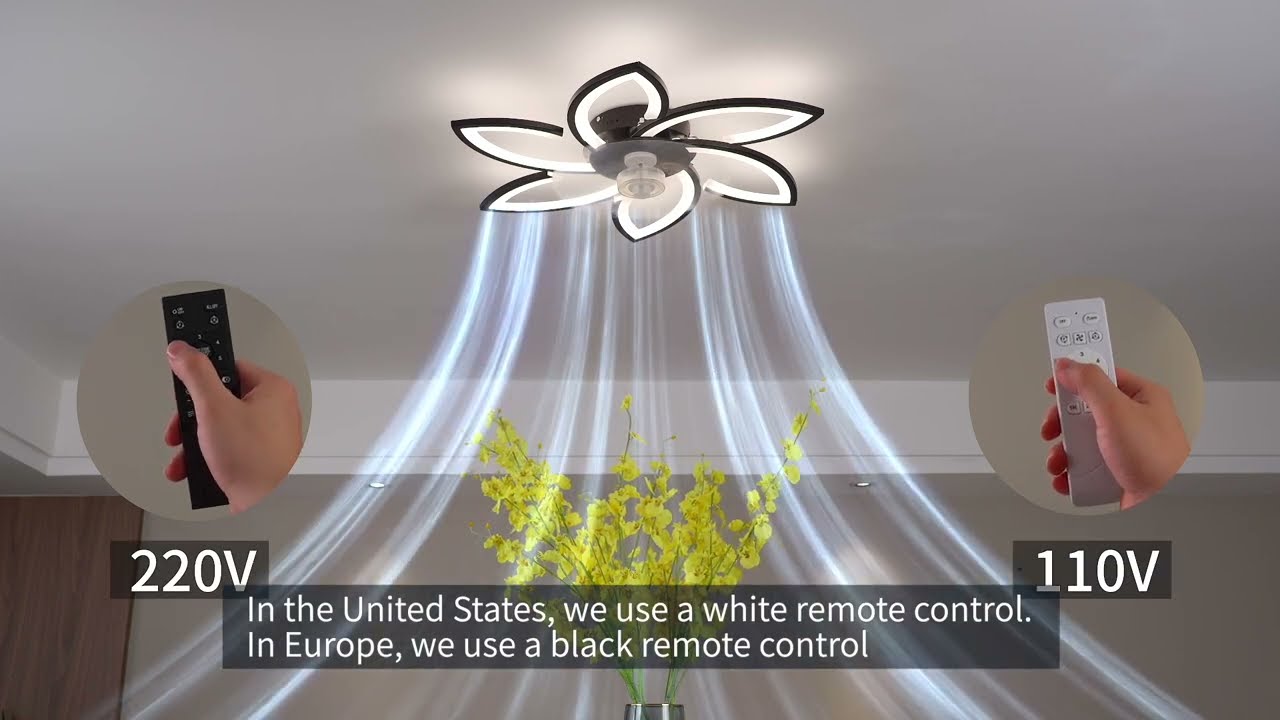 Flower Ceiling Fan Light Assembly Instructions - YouTube