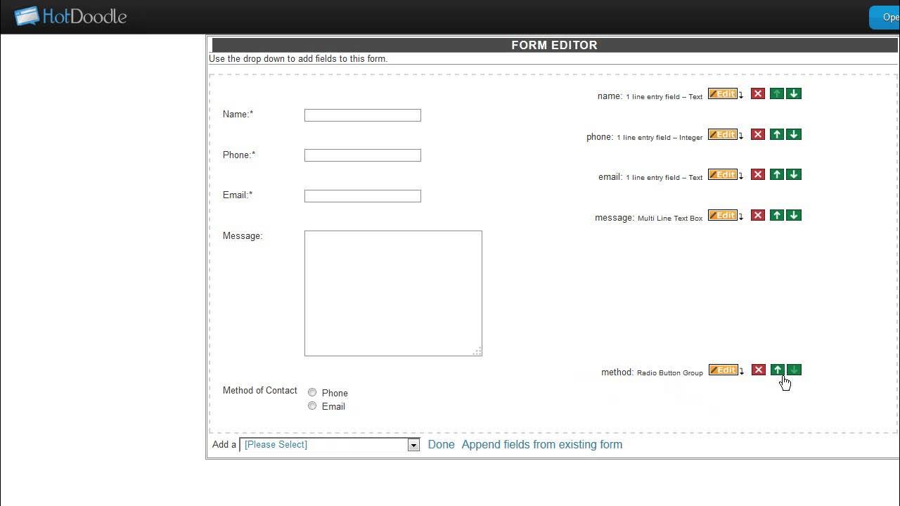 Adding a Radio Button Field to a Form - YouTube