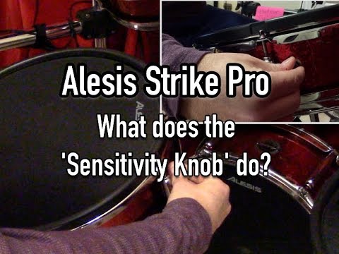 Alesis Strike Pro - What does the 'sensitivity knob' do? - YouTube