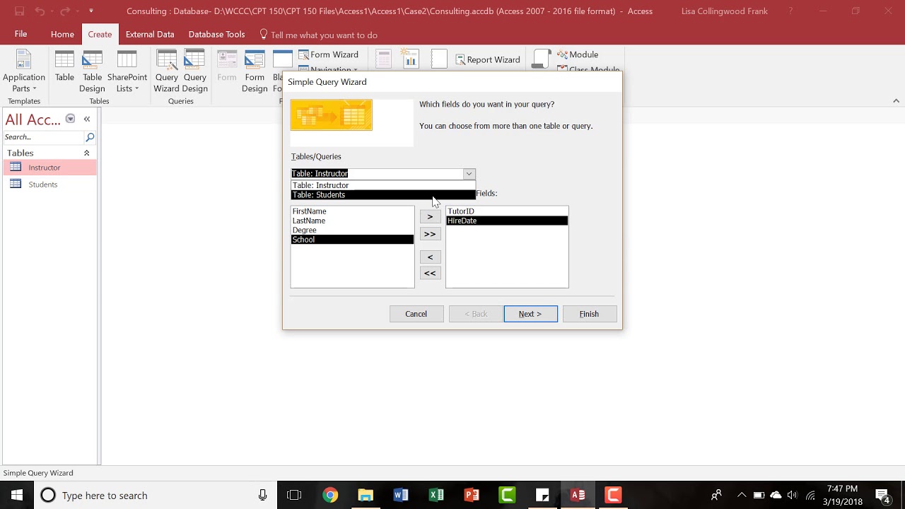 Using Access To Build Relationships Queries Forms And Reports Youtube 8103
