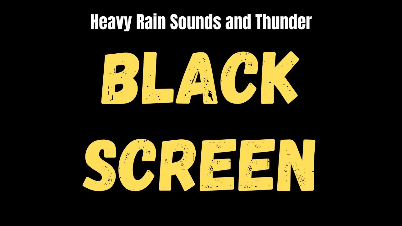 🎧 Ultimate Black Screen Rain Sounds for Deep Sleep | White Noise to ...