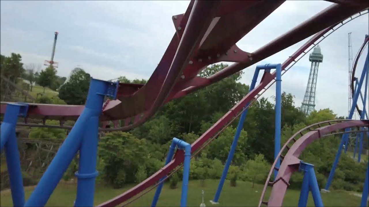 Banshee HD On-Ride POV Front Kings Island Summer 2018 - YouTube