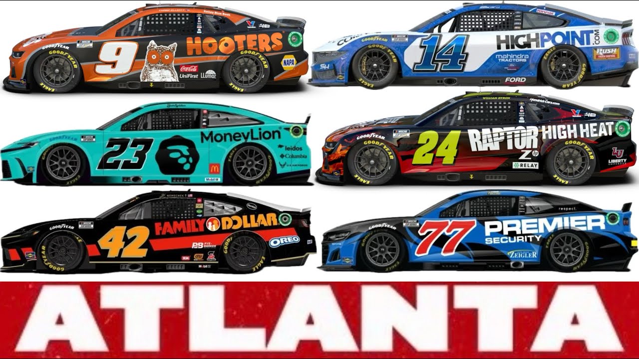 NASCAR Cup Series Atlanta 2024 Paint Scheme Preview - YouTube