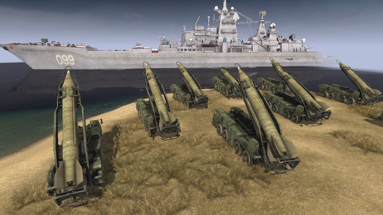 Ukrainian 9К72 SCUD Missiles destroys Russian warship - YouTube