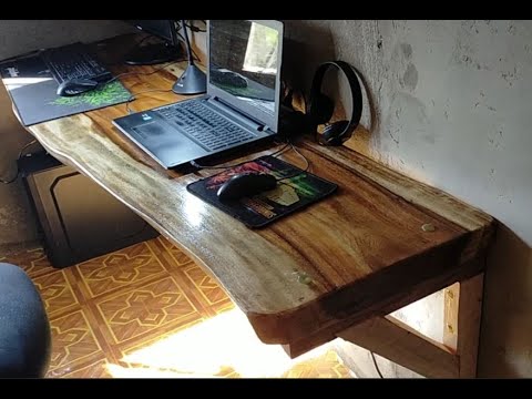 Reagan's DIY Hanging Study Table - YouTube