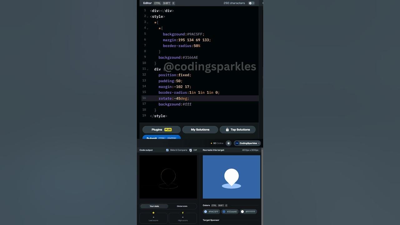 CSS Battle Daily Targets: August 9, 2024 #html #css #coding #shortsfeed - YouTube