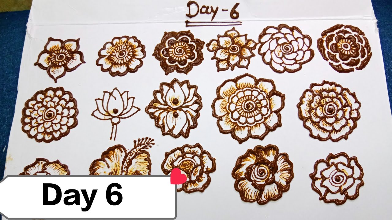 free mehndi classes for beginners day 6 || basic mehndi classes ...