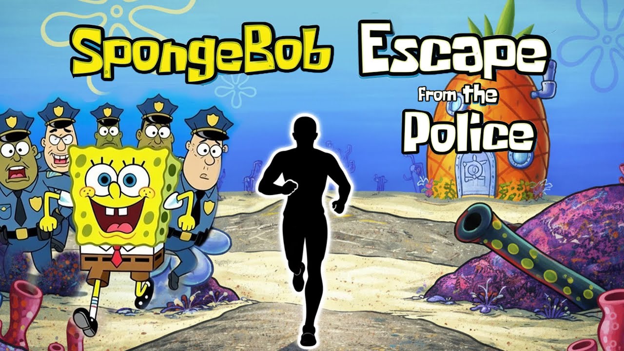 SPONGE BOB ESCAPE THE POLICE Immersive Interactive Warm | Run Cardio ...