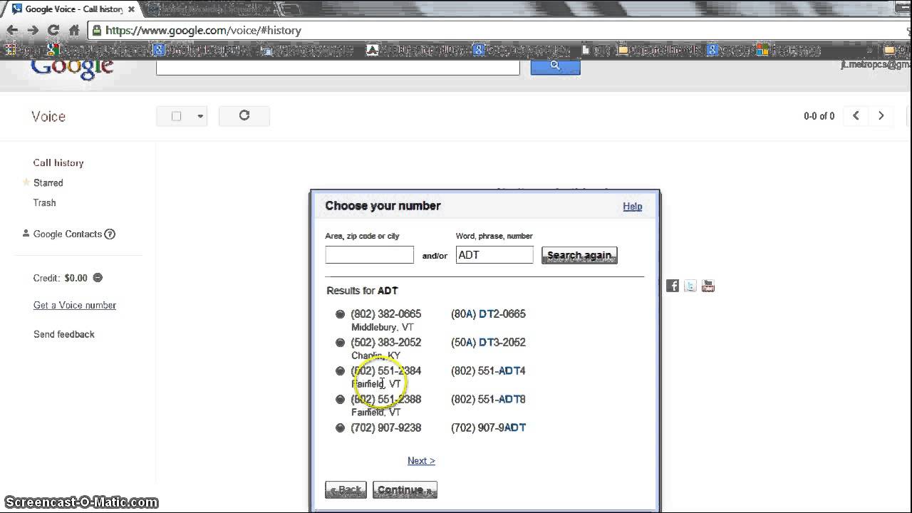 Google Voice Vanity Numbers - YouTube