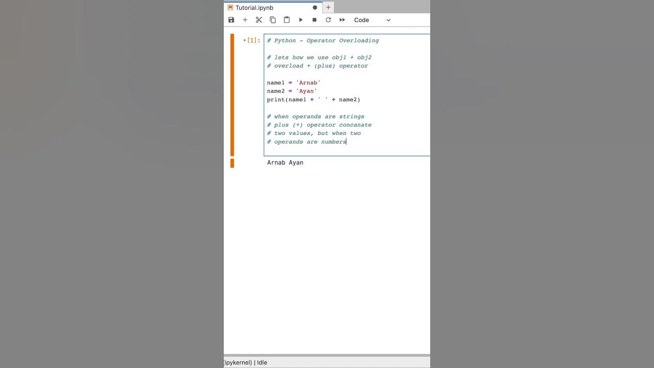 Python Operator Overloading Part 1 Python Coding Programming Youtube