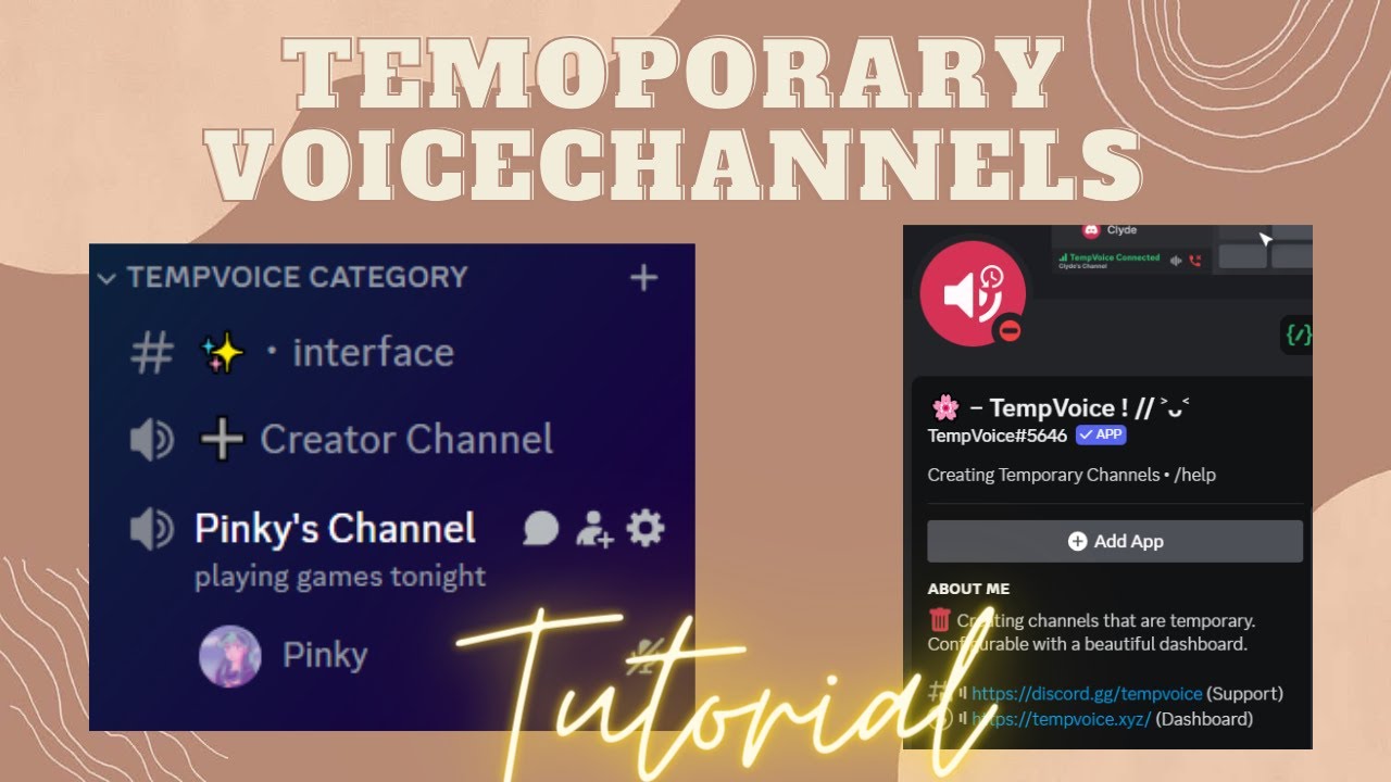 Temporary Voicechannels with tempbot | Discord tutorial | 2024 - YouTube