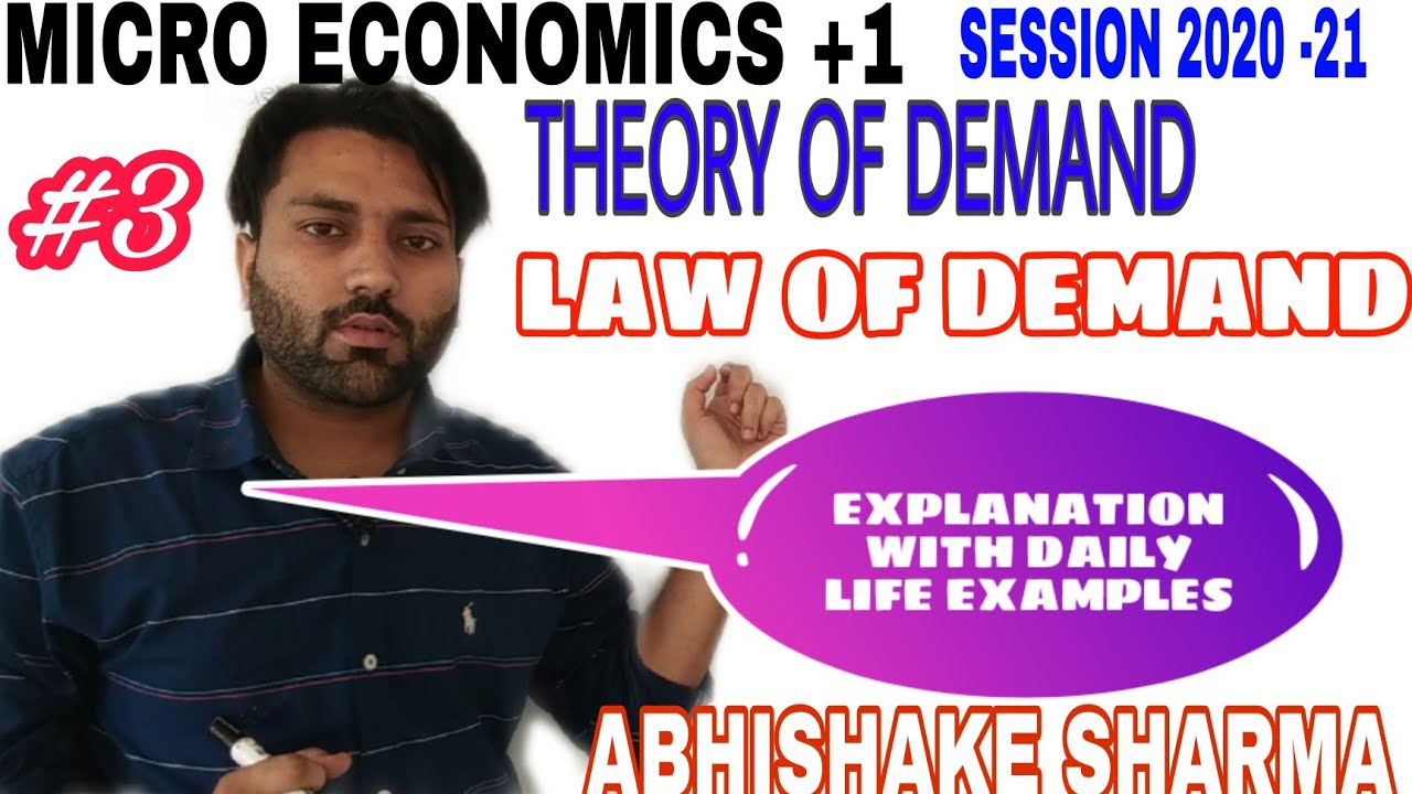 #3 theory of demand ch 5 class 11 #demand_function #maeco_abs # ...