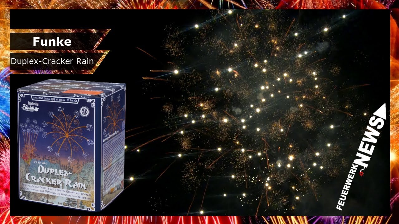 FUNKE DUPLEX-CRACKER RAIN | Top Crackling Batterie! | 4k - YouTube
