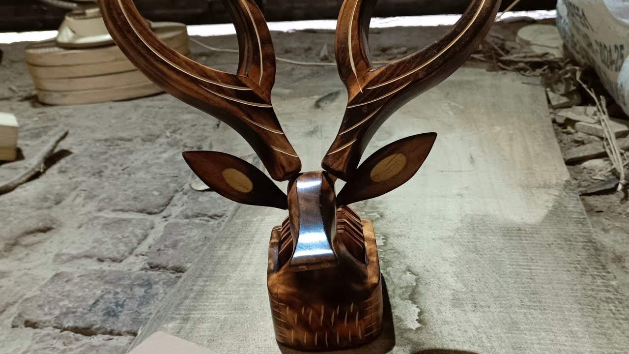 Hand-Carved Wooden Deer Tea Coaster Set – A Fusion of Art and Utility ...