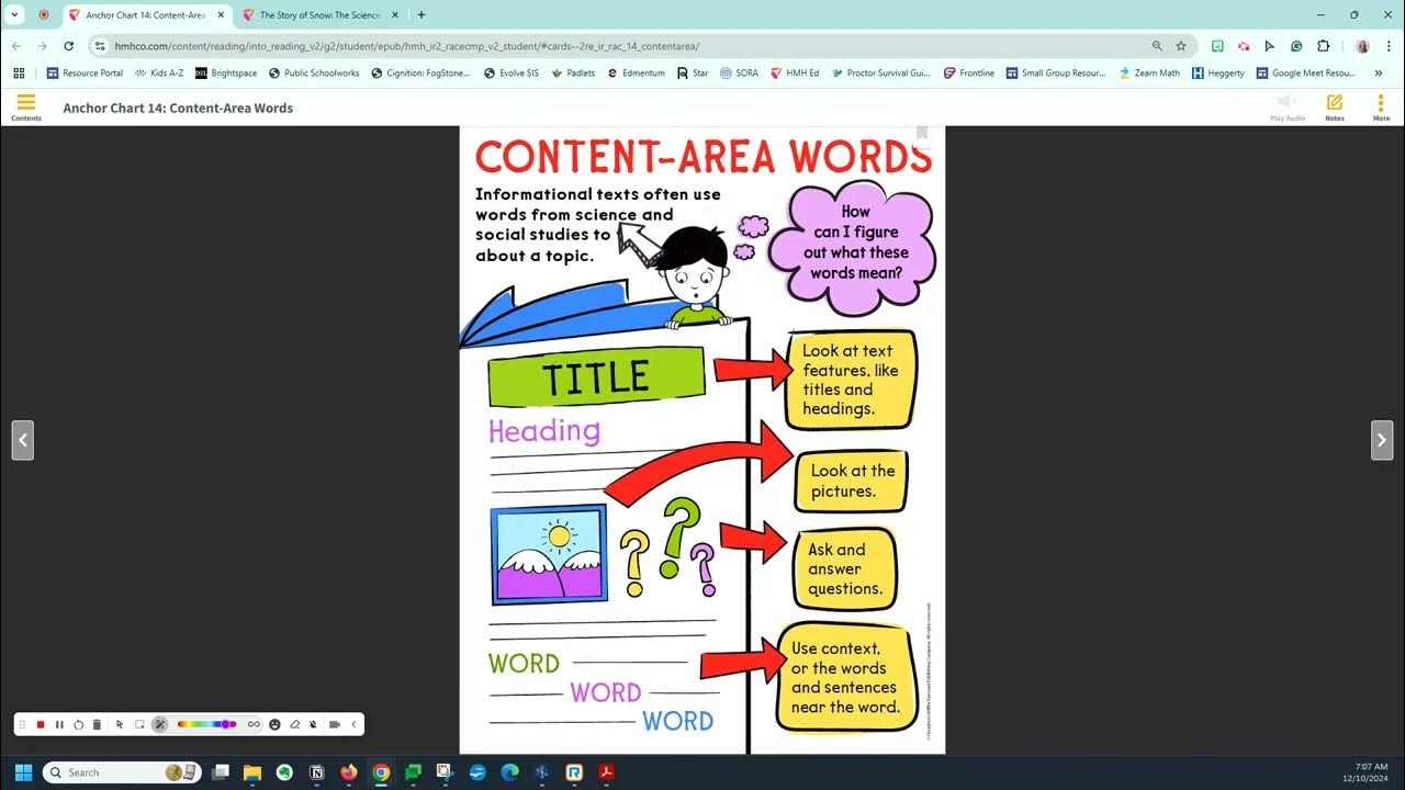 Content-Area Words Anchor Chart - YouTube