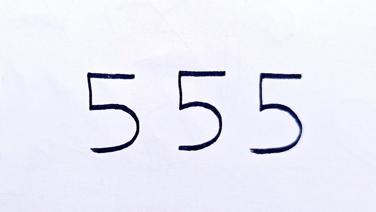 Easy birds drawing from number 555| Drawing from 555|parrot Drawing ...