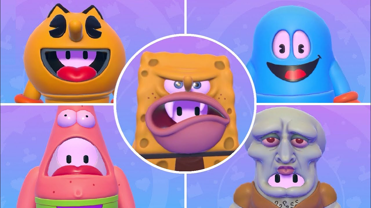 All New SpongeBob & Pac-Man Costumes in Fall Guys - YouTube