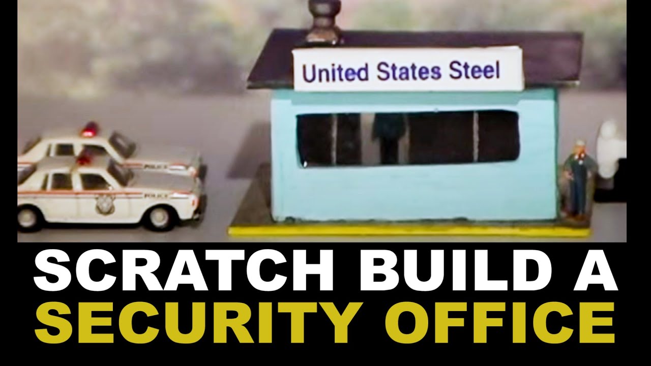 Model Railroad Scratch Building Made Easy. Security Office - YouTube