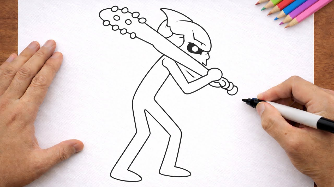 How to Draw a Stickman Easy | Step by Step Stick Figure Drawing ...