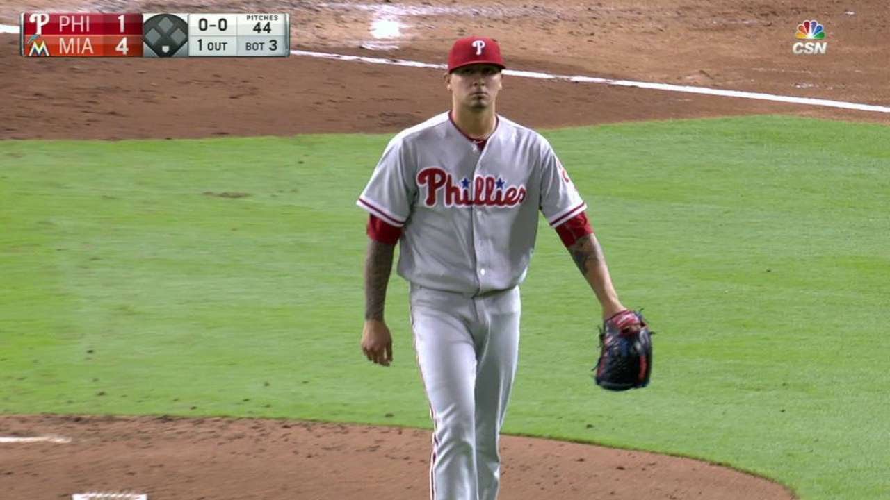 PHI@MIA: Velasquez gets Stanton to go down looking - YouTube