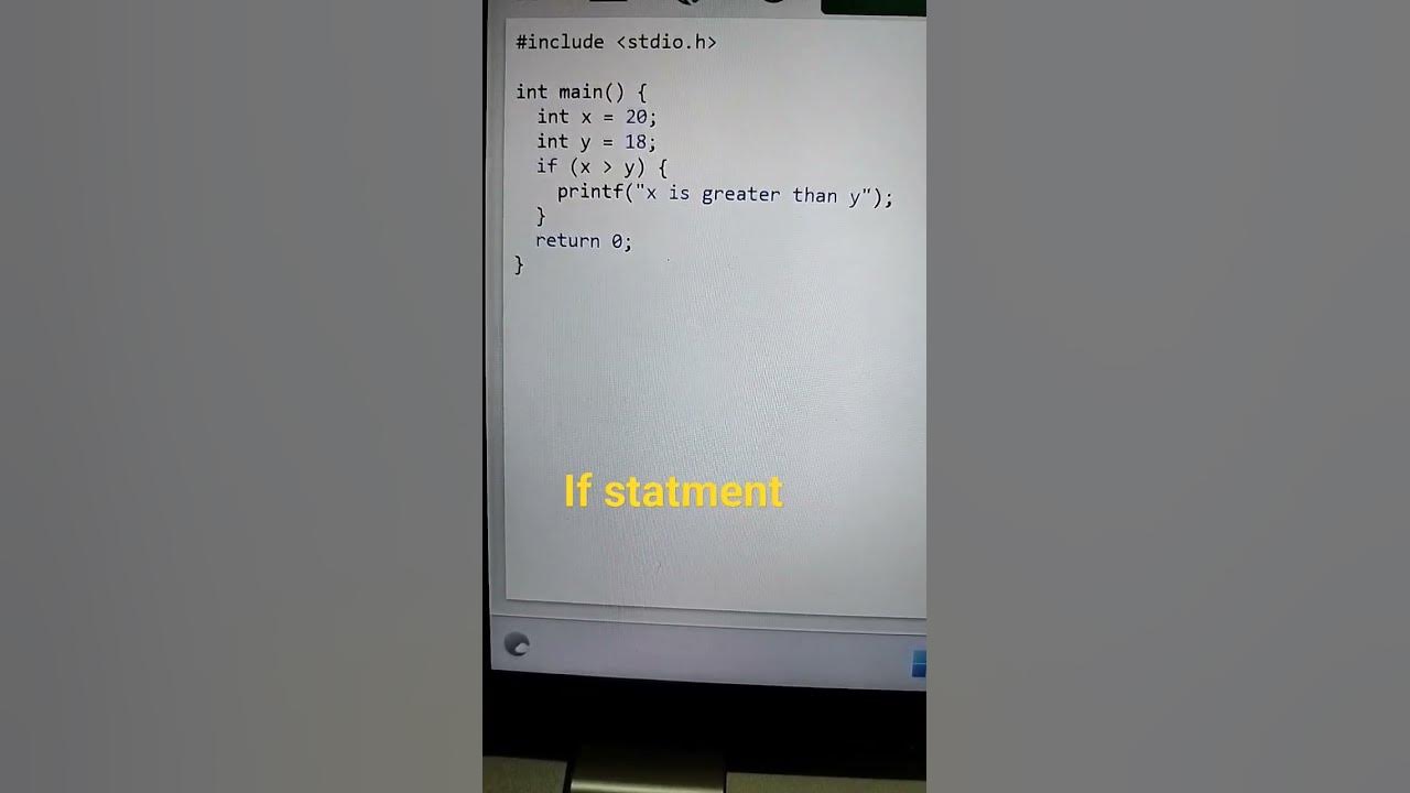 If Statment In C Coder Coding Cprogramming Python Youtube