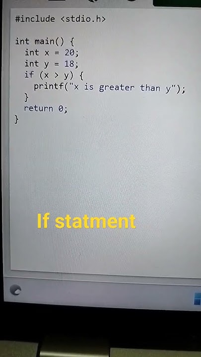 If Statment In C Coder Coding Cprogramming Python Youtube