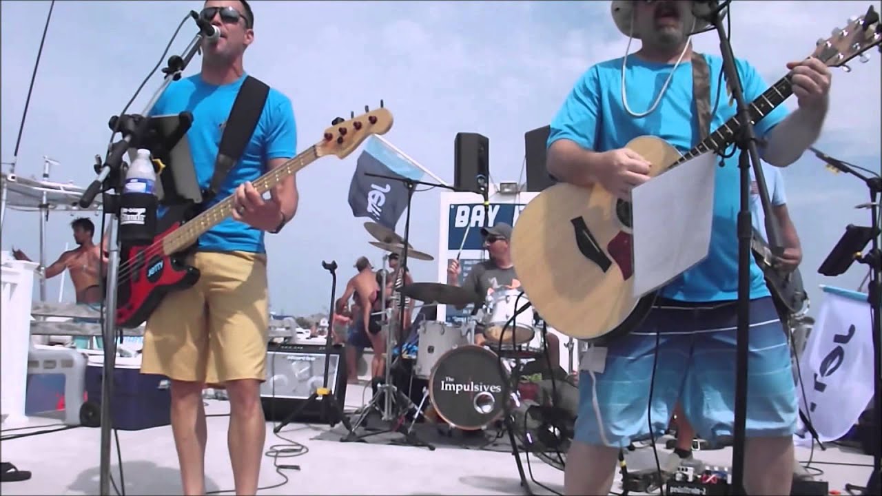 Bay Day at the Sandbar at LBI with The Impulsives Part 1 - YouTube