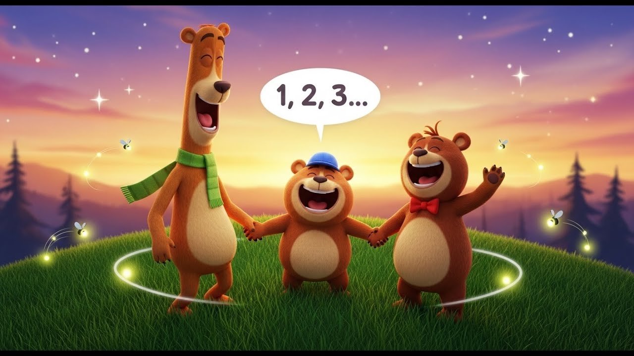 Tres osos tontos cuentan hasta diez | Canción infantil educativa - YouTube