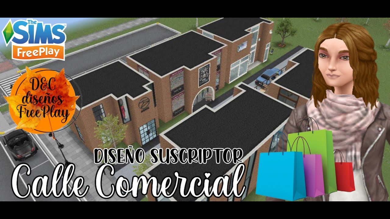 CALLE COMERCIAL 🛍️ Diseño Suscriptor #4 by Tami Sims | The Sims ...