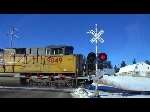 UP 9049 North MCBSS Filmed North Of Faribault MN (1-21-2021) - YouTube