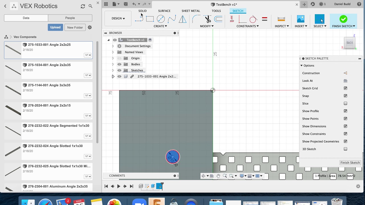 04 Fusion 360 Modelling: Cut a Screw Hole - YouTube