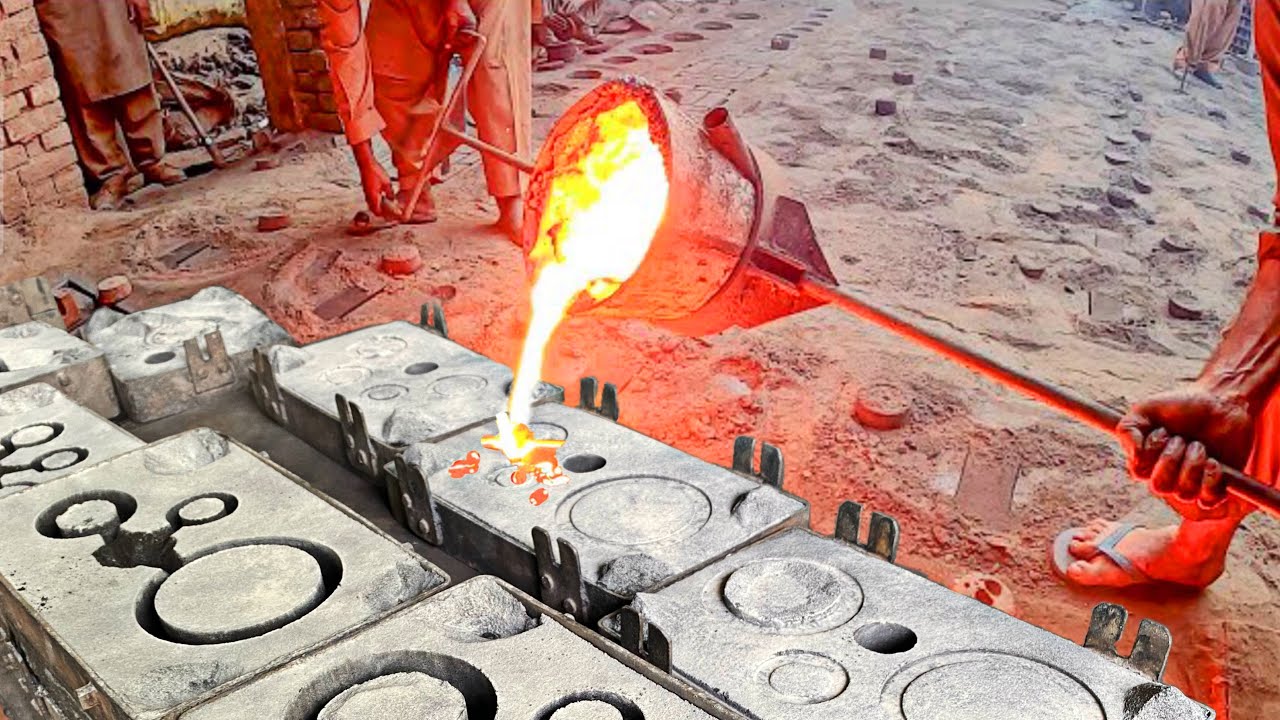 Aluminium casting of machinary parts using sand molds | foundry casting ...