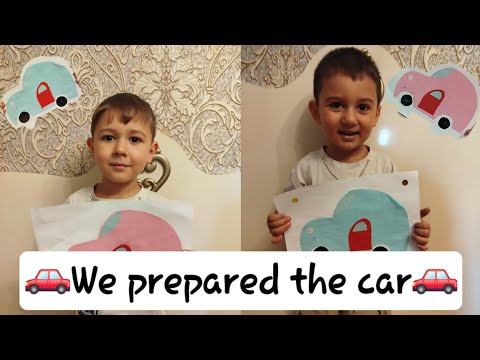 🚗Today we prepared a car.🚗 Biz maşın hazırladıq🚗Biz araba yapımı🚗