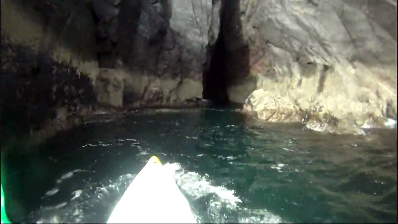 kayaking through a deep cave in Ireland using GoPro HD Hero. - YouTube