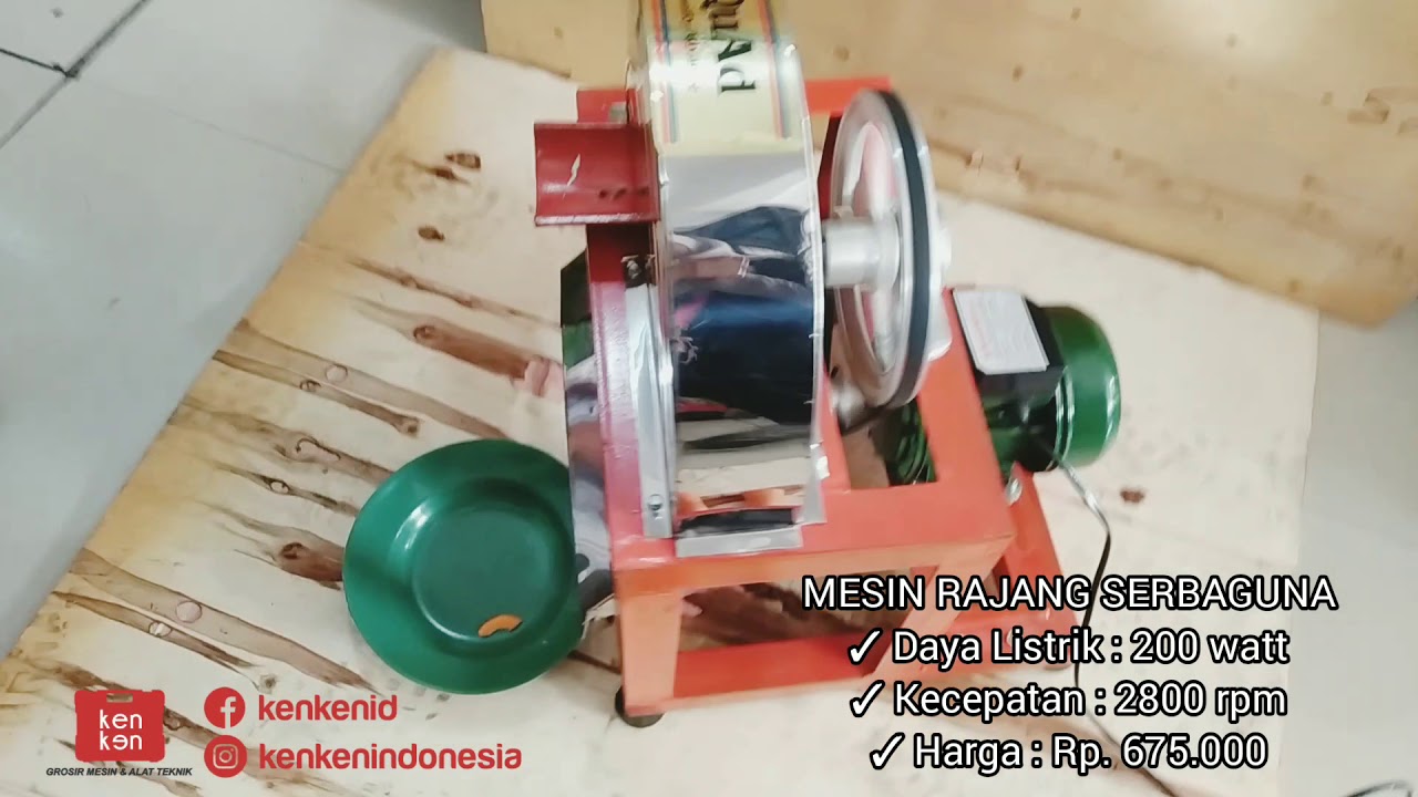 HASIL DARI MESIN RAJANG SERBAGUNA DAN CARA MENGGUNAKANNYA - YouTube