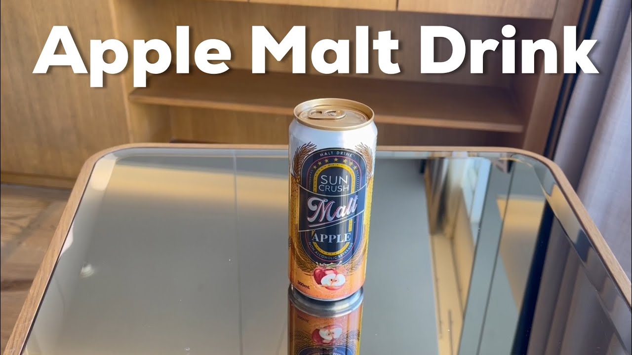 Sun Crush Malt Apple Drink - YouTube