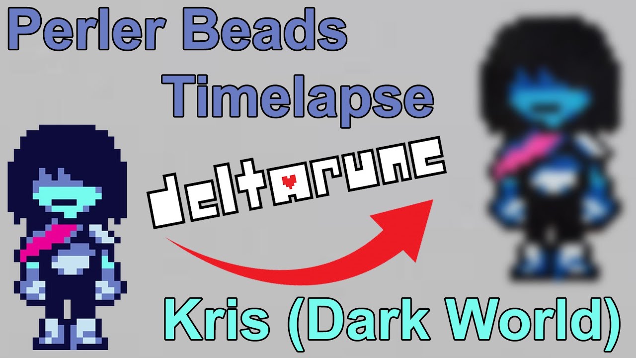 Perler Beads Timelapse: Kris (Dark World) - Deltarune Pixel Art - YouTube