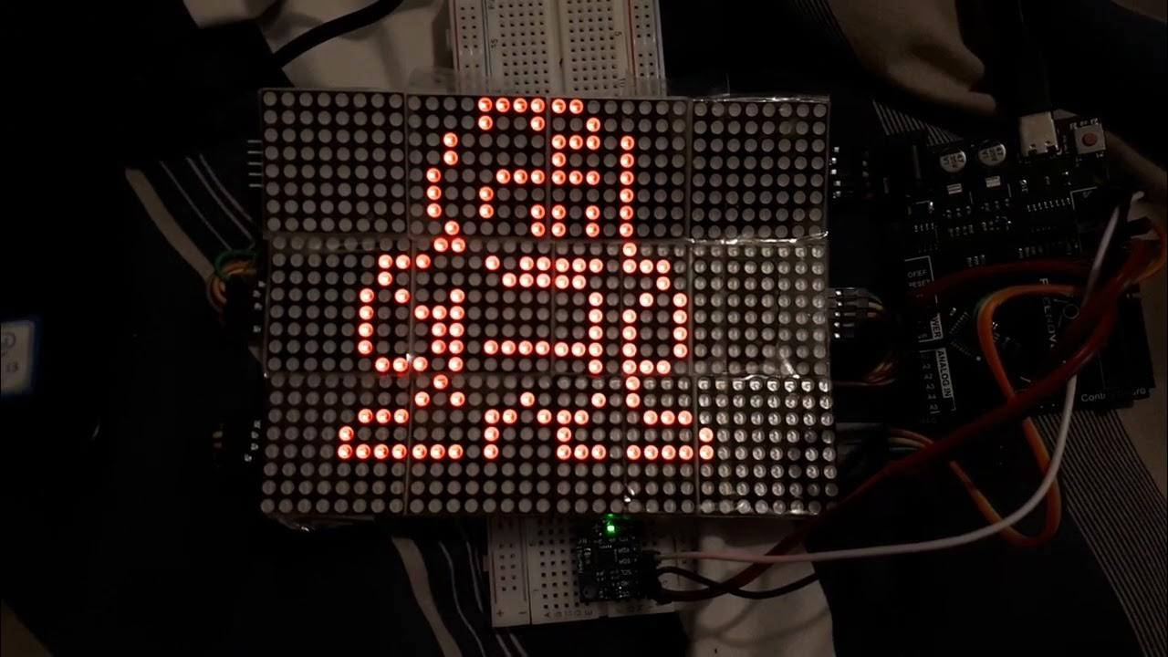 Final arduino max7219 library demo (delays added) - YouTube