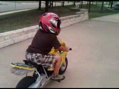 mini motorcycle stunts! - YouTube