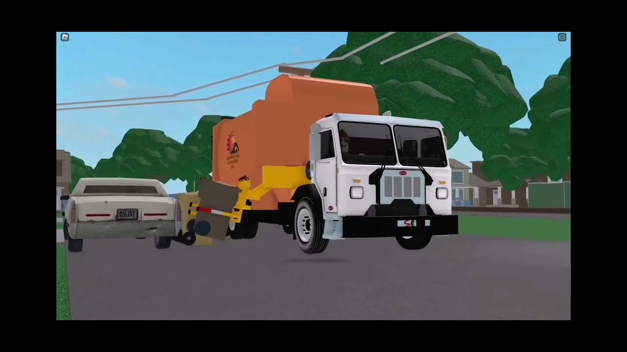 peterbilt 520 new way rotopac garbage truck roblox - YouTube
