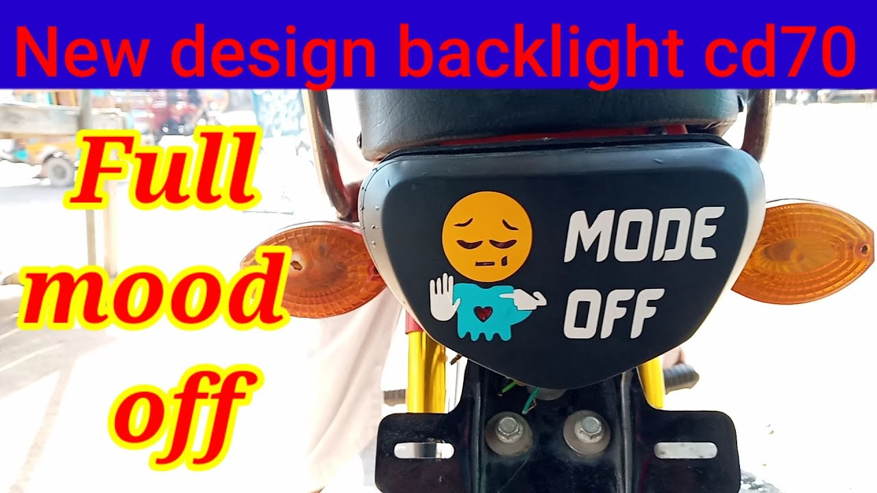 New backlight design honda cd70 / full mood off/multi colour design ...