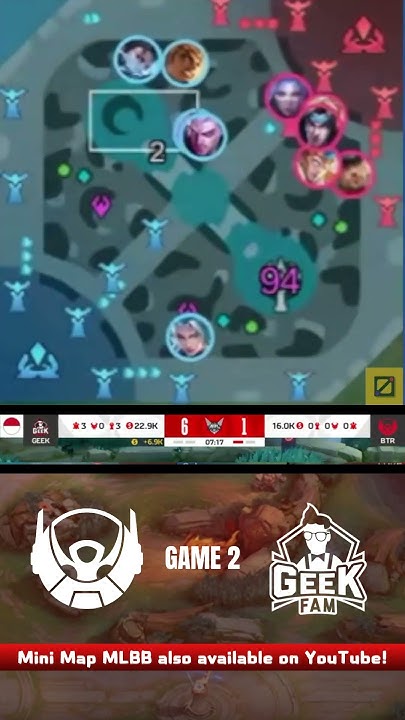 [Mini Map] BTR vs GEEK - Game 2 - Week 9 Day 1 - Regular Season - MPL ID S15 - YouTube