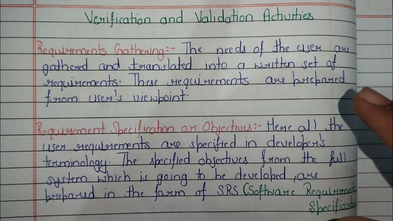V & V Diagram||Verification and Validation Diagram||Verification and ...
