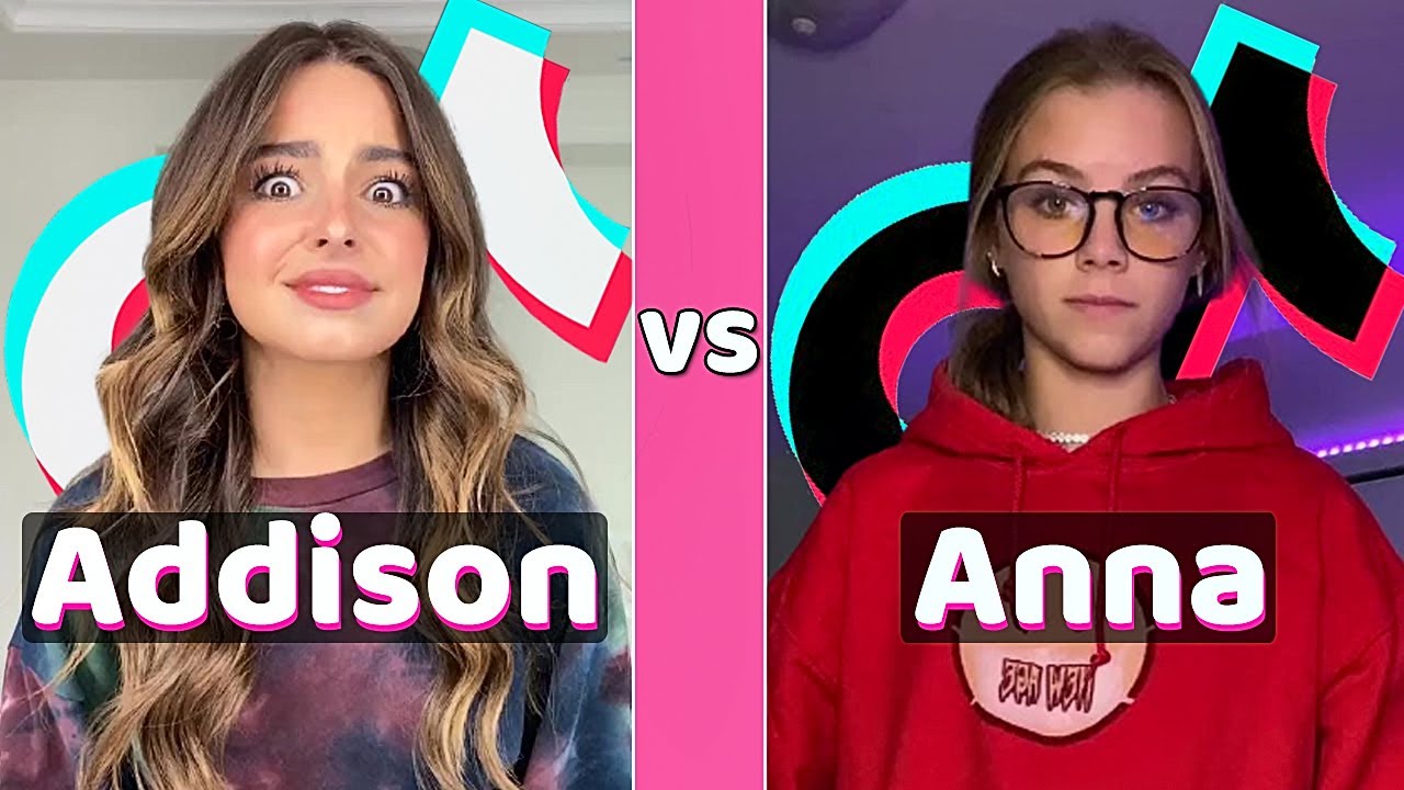 Addison Rae Vs Anna Shumate TikTok Dance Battle - YouTube